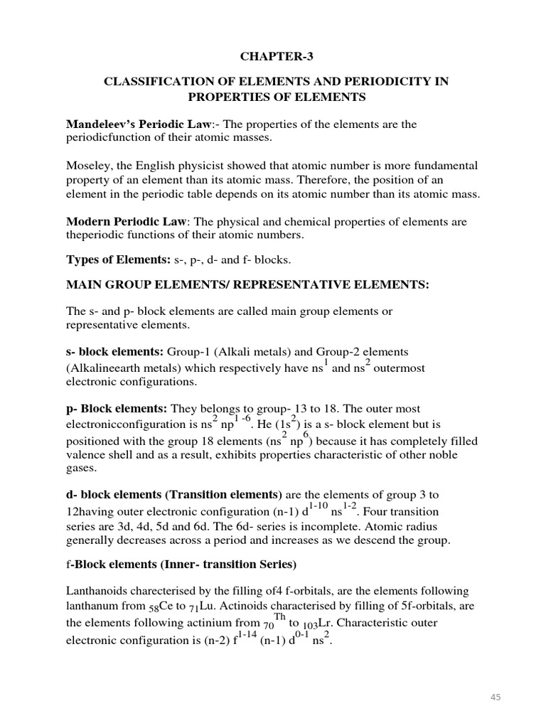Periodic properties notes | PDF | Periodic Table | Ion