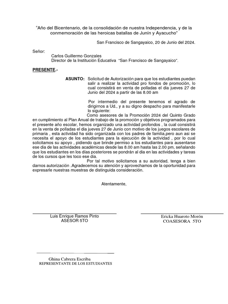 Solicitud Pollada | PDF