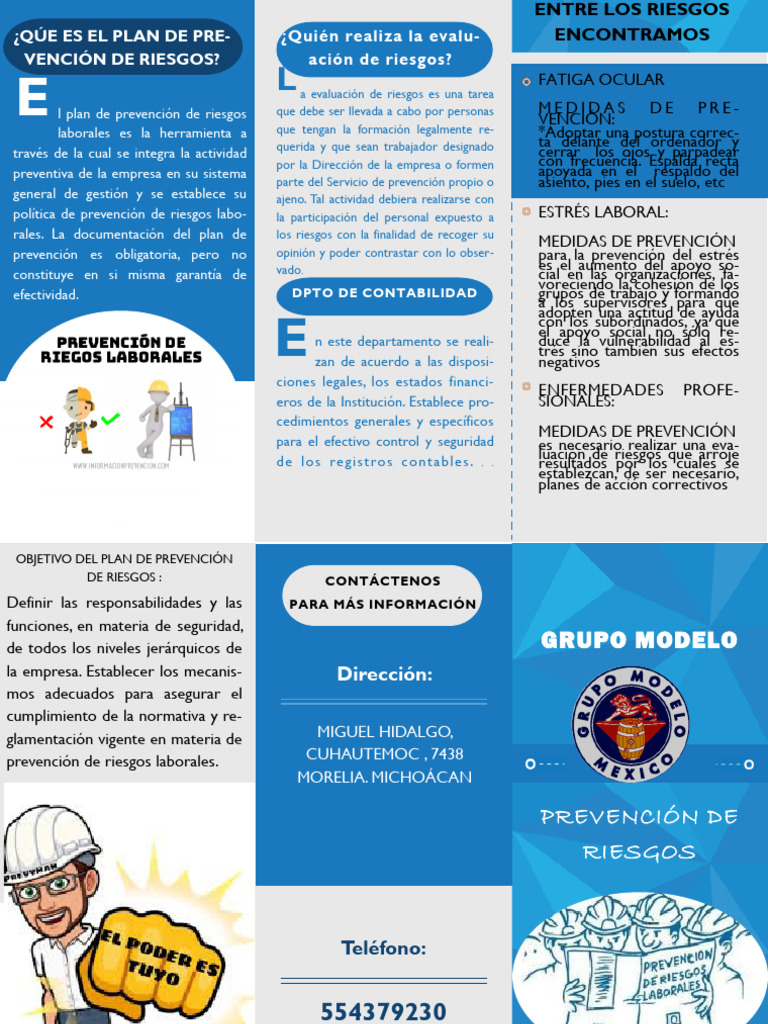 Triptico Plan de Prevención | PDF | Business