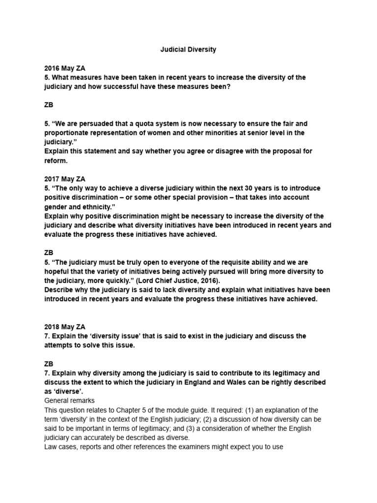Judicial Diversity | PDF | Judge | Judiciaries