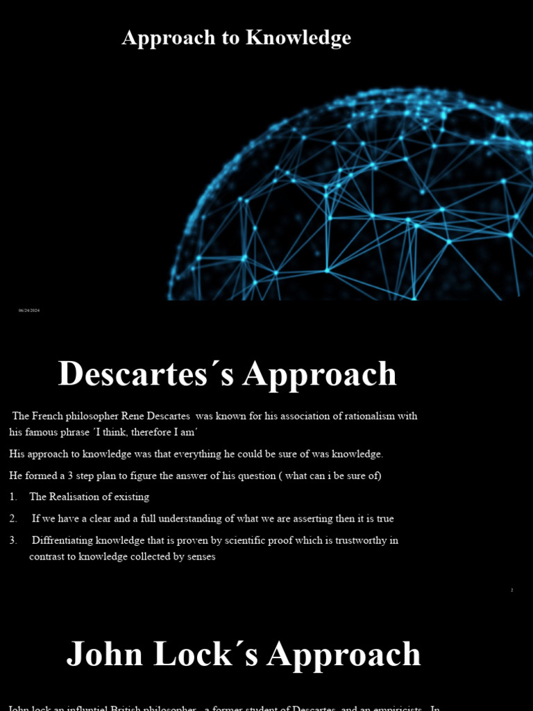 Approach to Knowledge | PDF