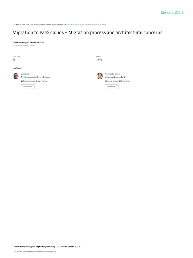PaaS Migration | PDF | Cloud Computing | Platform As A Service