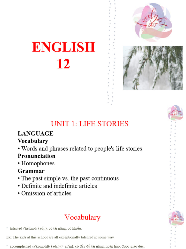 Unit 1 Life Stories Lesson 8 Looking Back and Project | PDF