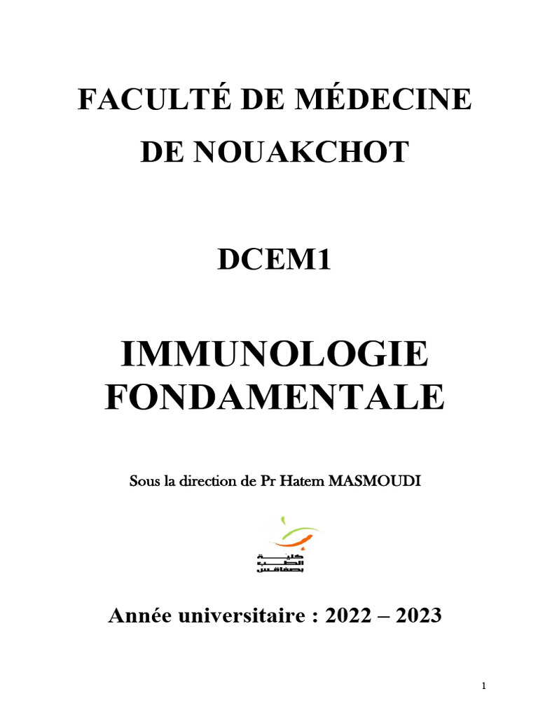 Immunologie Fondamentale par Hatem Masmoudi | PDF | Thymus (anatomie ...