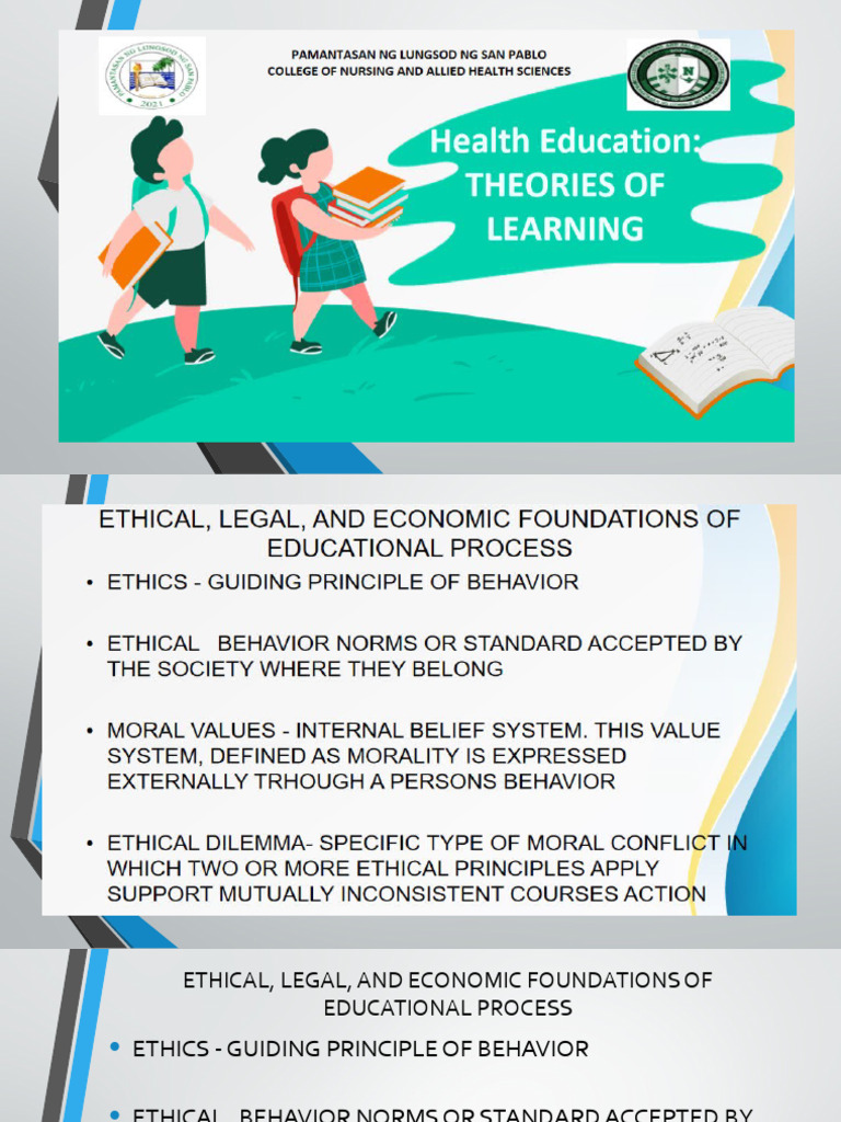 Part 2 Health Educ | PDF | Learning | Id