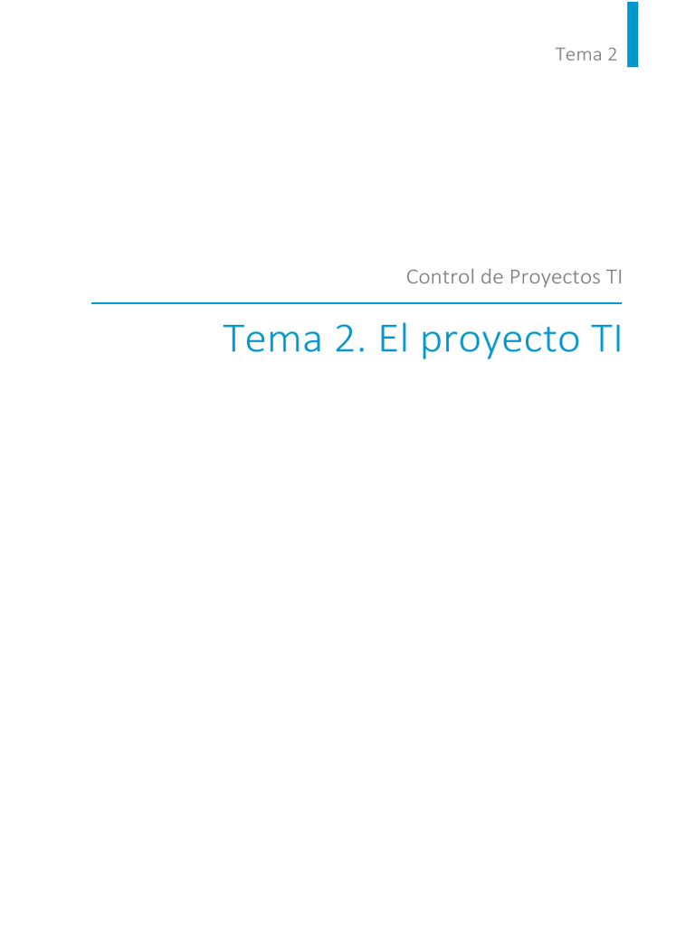 Control de Proyectos TI: Claves y Éxito | PDF | Software | Liderazgo