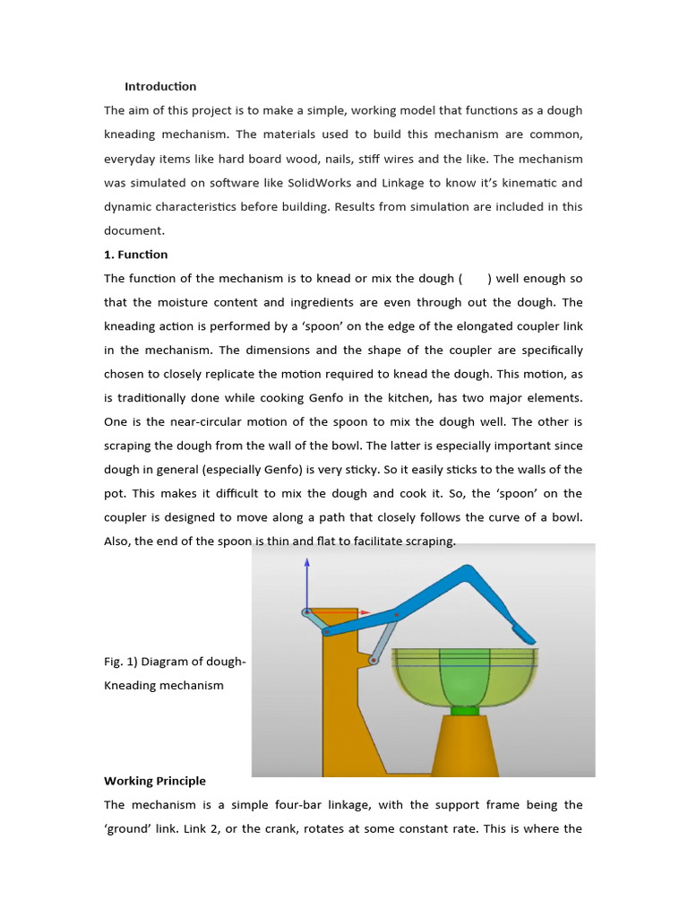 Mechanism Course Project | PDF | Machines | Rotation