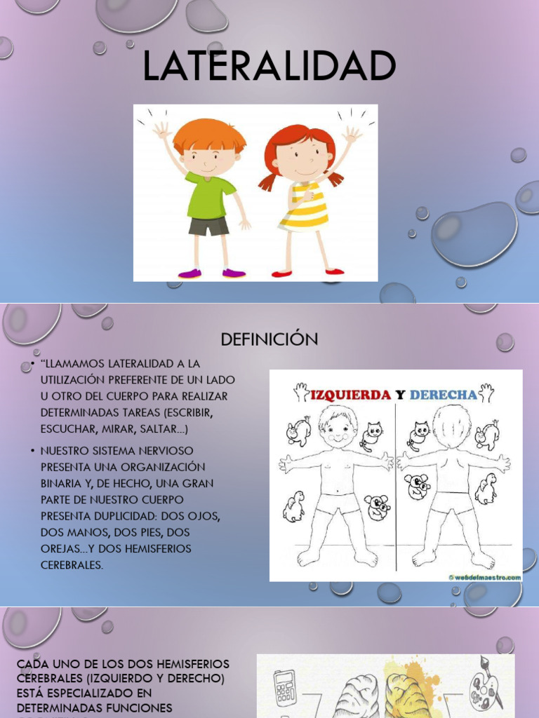 Comprendiendo la Lateralidad en Niños | PDF | Handedness | Hemisferio ...