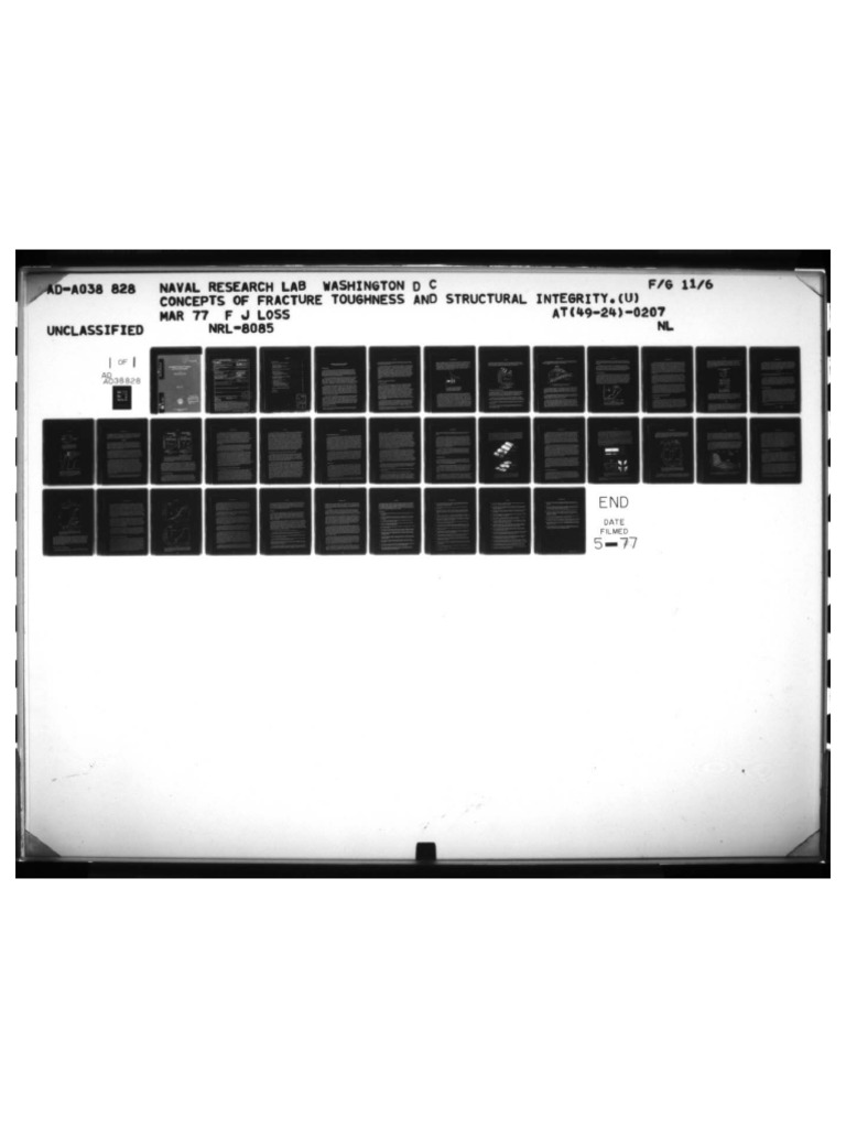 Dtic Ada038828 | PDF | Fracture | Ductility
