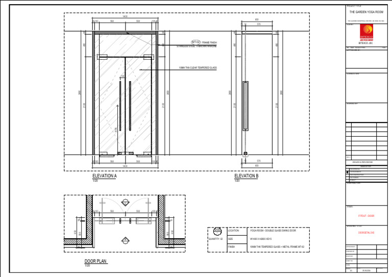240605-TGY-YOGA ROOM SET-31.Door D05 | PDF | Architectural Elements | Crafts
