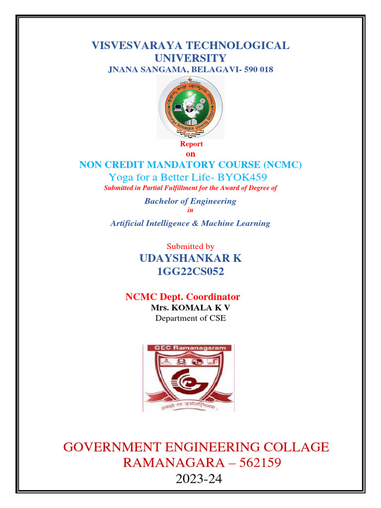 Yoga Report Front Pages 1 | Download Free PDF | Yoga