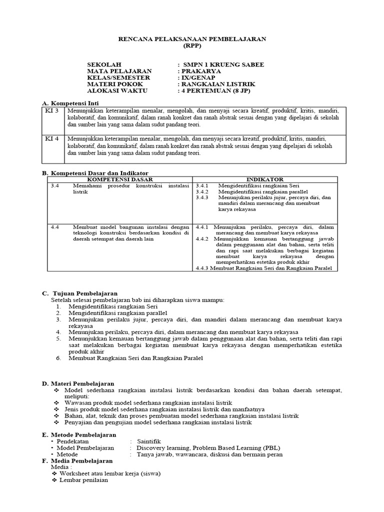 RPP Rekayasa Genap 2 | PDF