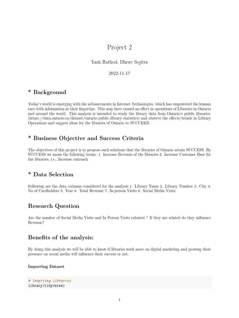 Rathod Yash Project 2 | PDF | Libraries | Information Science