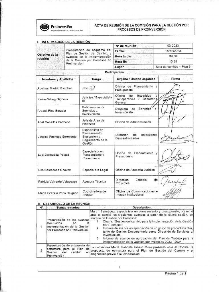 Acta-N° 032023-GxProcesos | PDF
