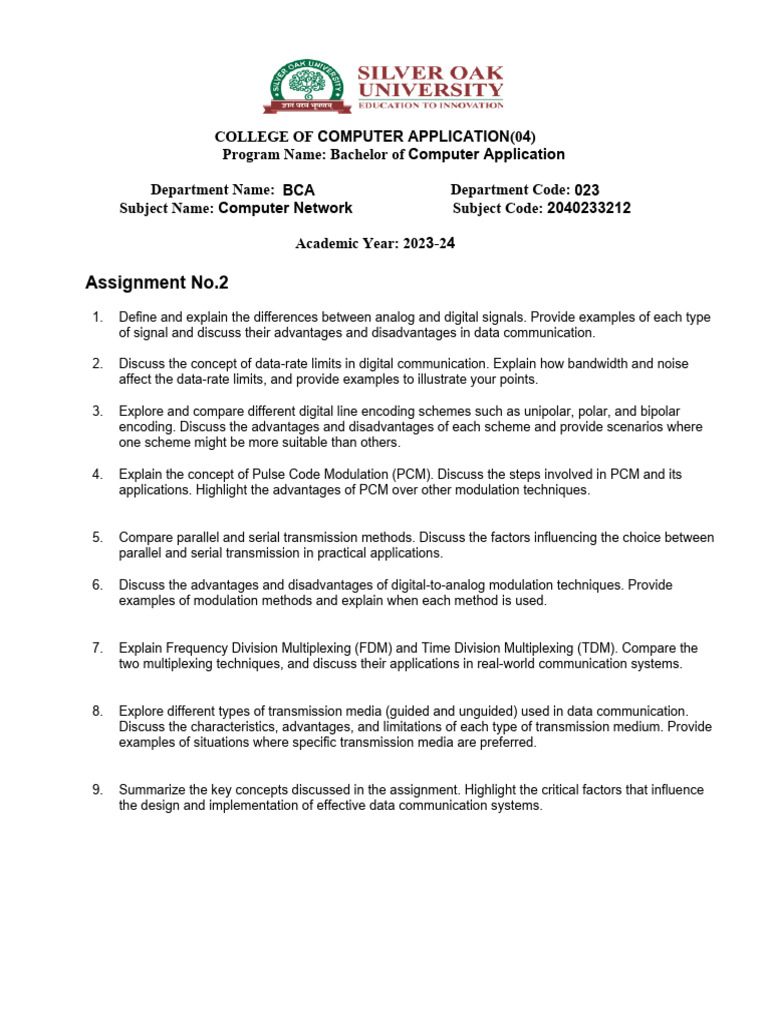 Assignement No2 (1512) | PDF