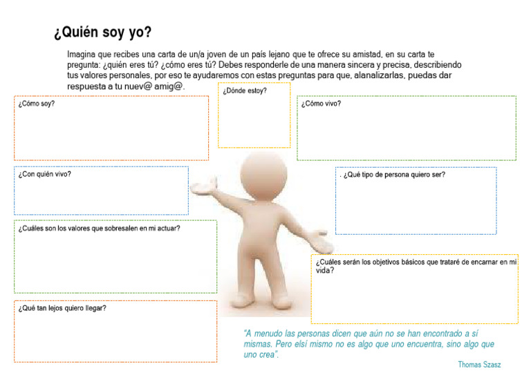 Quién soy yo actividad | PDF