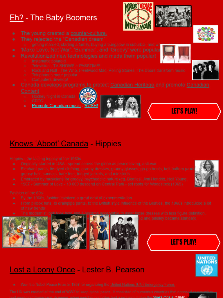 Baby Boomers' Impact on Canadian Culture | PDF | World's Fair | Quebec