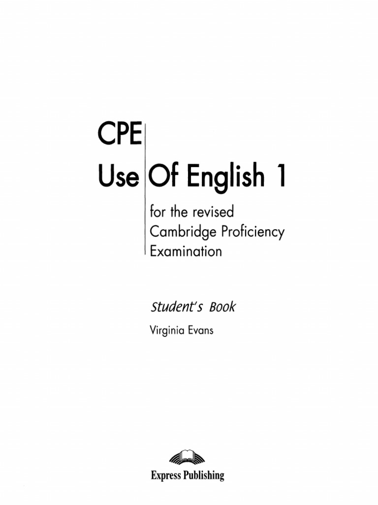 CPE Use of English Exercise | PDF
