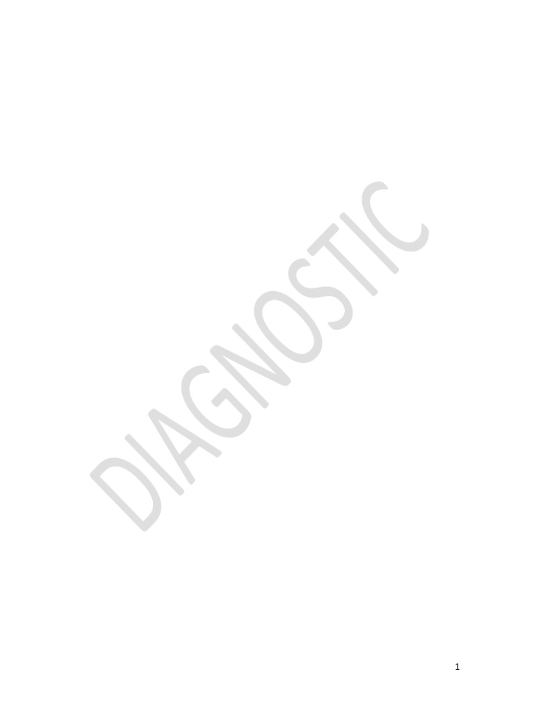 Diagnostic | PDF