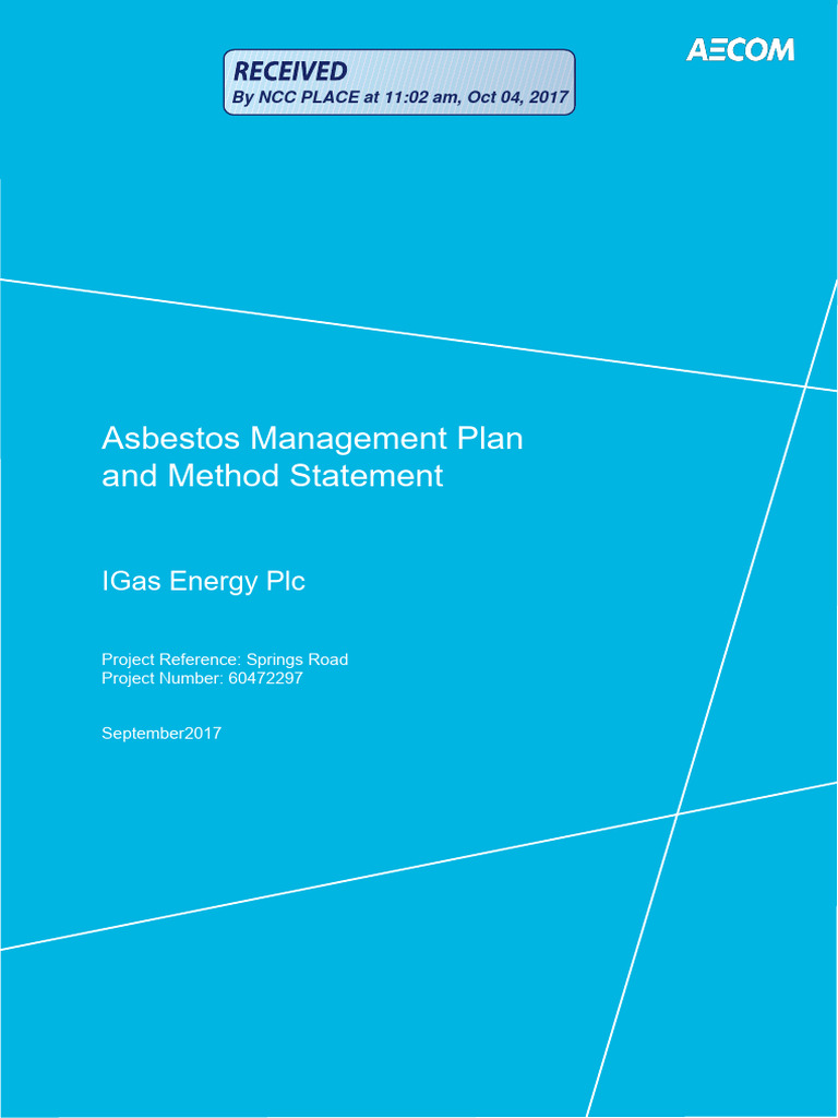 Condition 32 Asbestos - Method | PDF | Asbestos | Waste