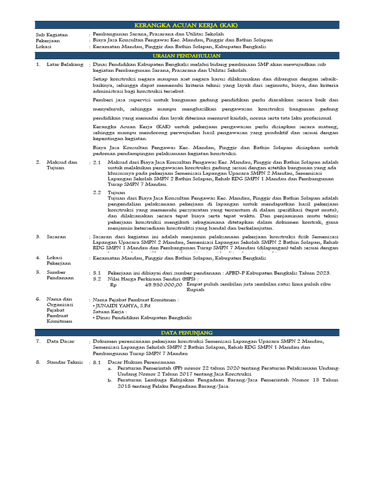 Kak Kec - Mandaupinggirbatsol | PDF | Pengelolaan Keuangan & Uang