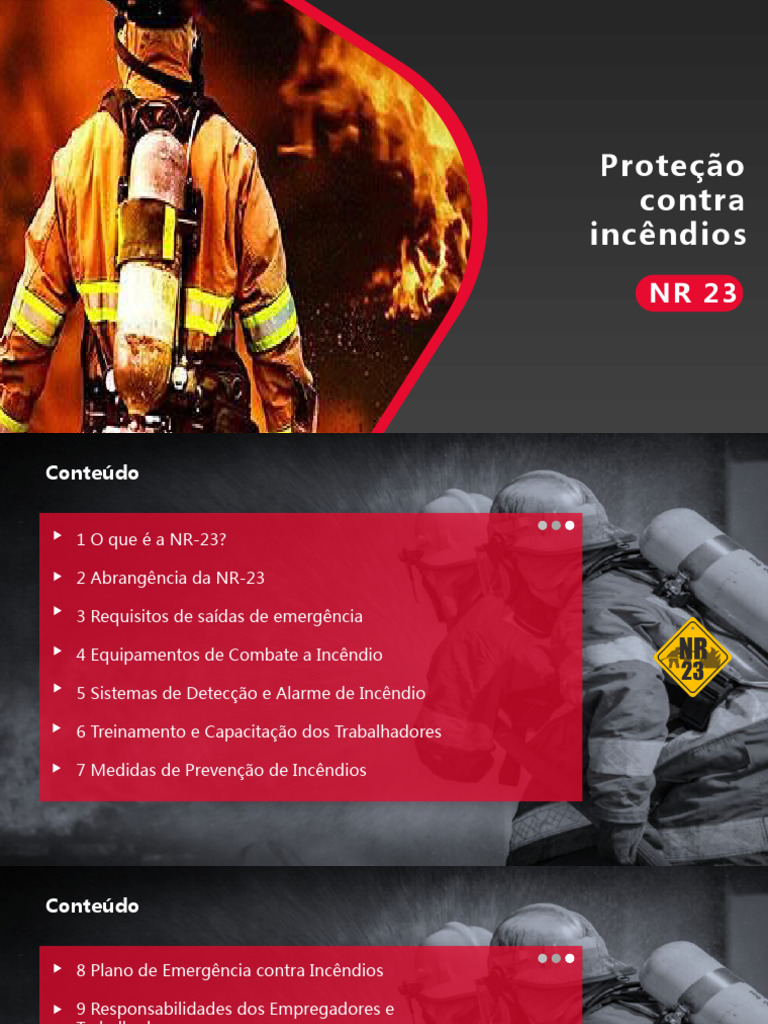NR23 - Proteção Contra Incêndios - 2024 | PDF | Desenvolvimento ...