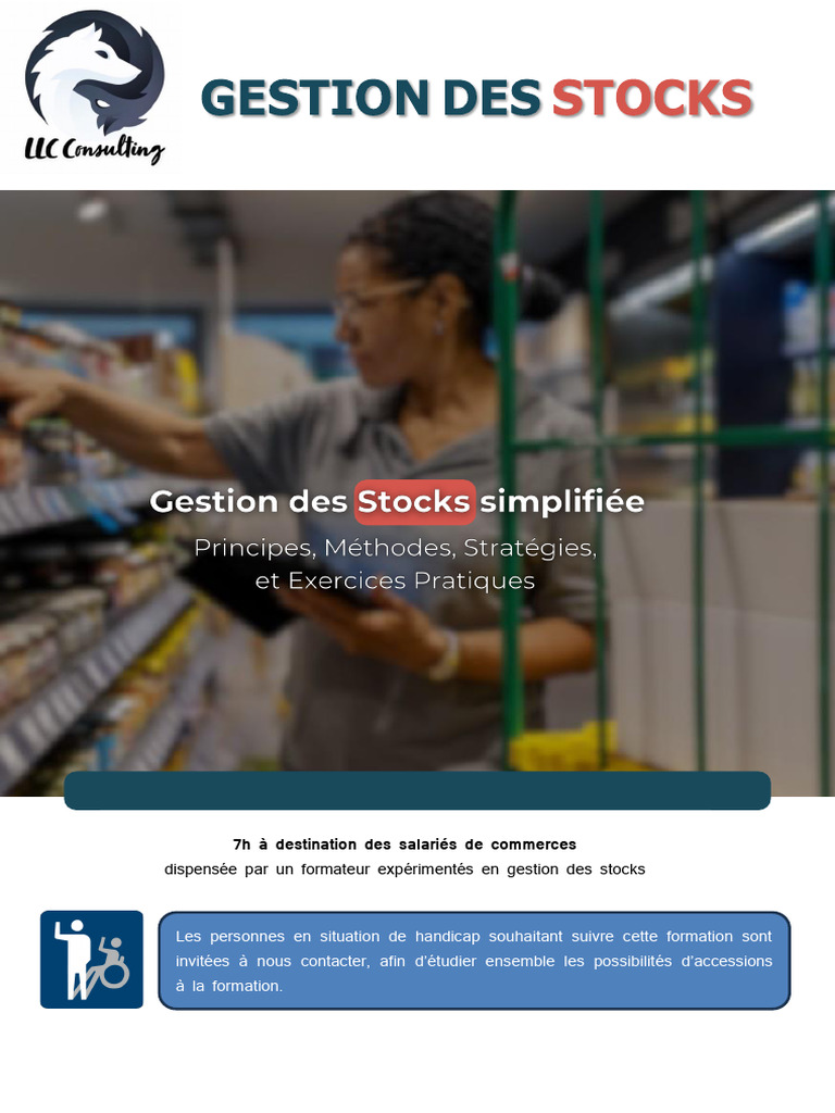 Formation Gestion des Stocks en Entreprise | PDF | Inventaire | Pédagogie