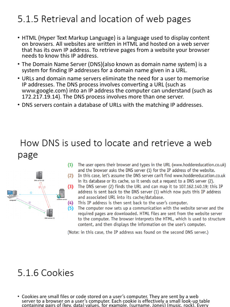 Chapter 5 (Retrieval and Location of Web Pages and Cookies) | PDF | Http Cookie | World Wide Web