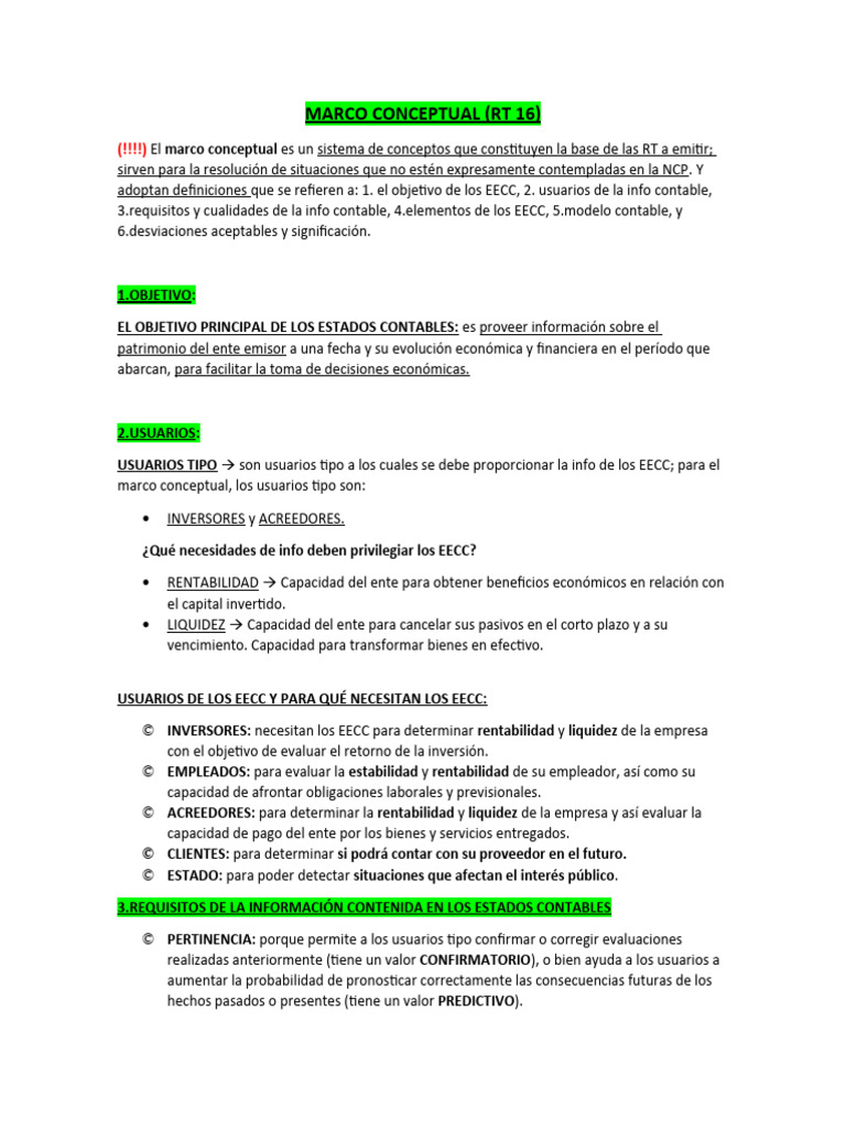RESUMEN 1ER PARCIAL EECC TEORIA 2023 | Descargar gratis PDF | Contabilidad | Hoja de balance