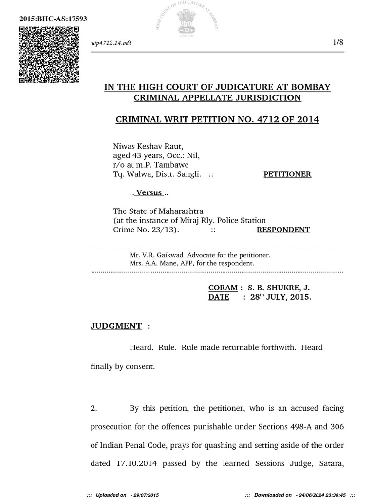 Section 294 CRPC Judgment | Download Free PDF | Prosecutor | Crimes