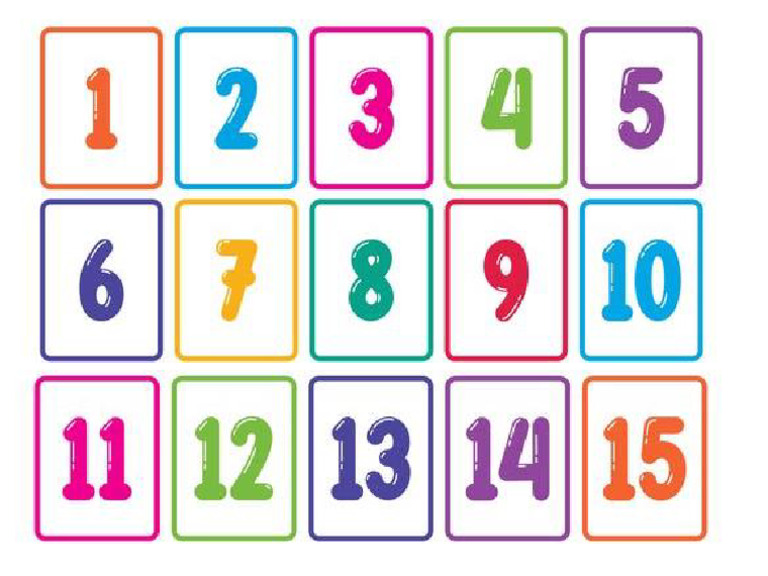 Numeros Del 1 Al 15 | PDF