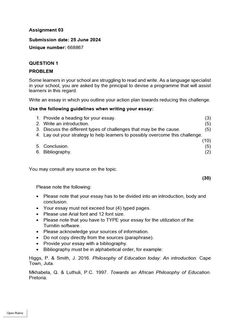 Assignment 03 SAE3701 2024 | Download Free PDF | Essays | Human ... Assignment 03 SAE3701 2024 | Download Free PDF | Essays | Human ...