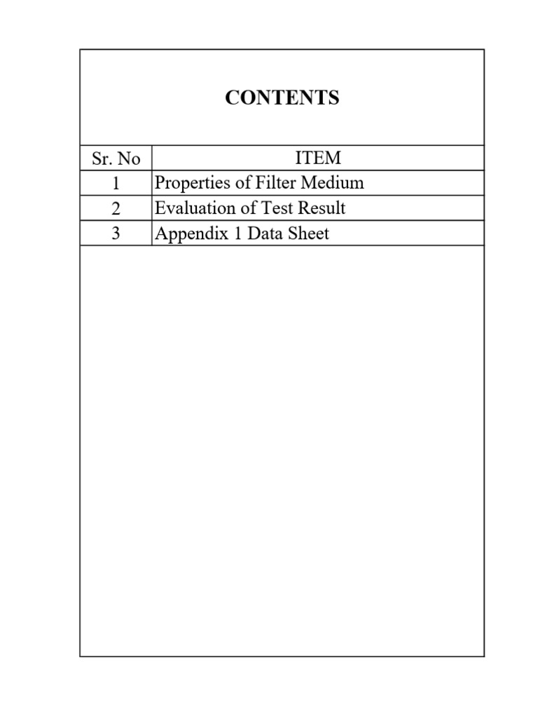 Filter Media Design for Bridge Projects | PDF