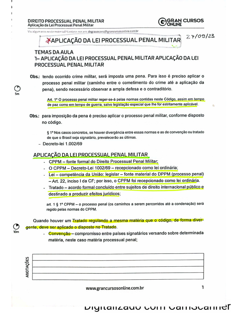 D Processual Penal Militar | PDF