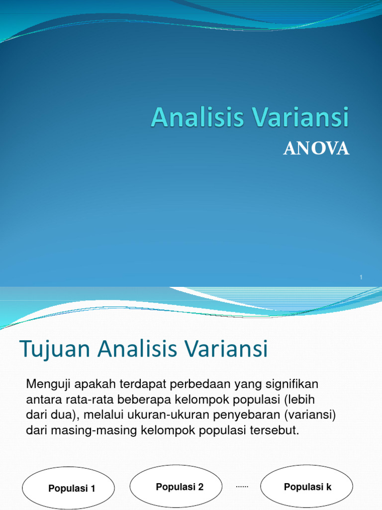 Analisis Variansi (ANOVA) untuk Rata-rata | PDF