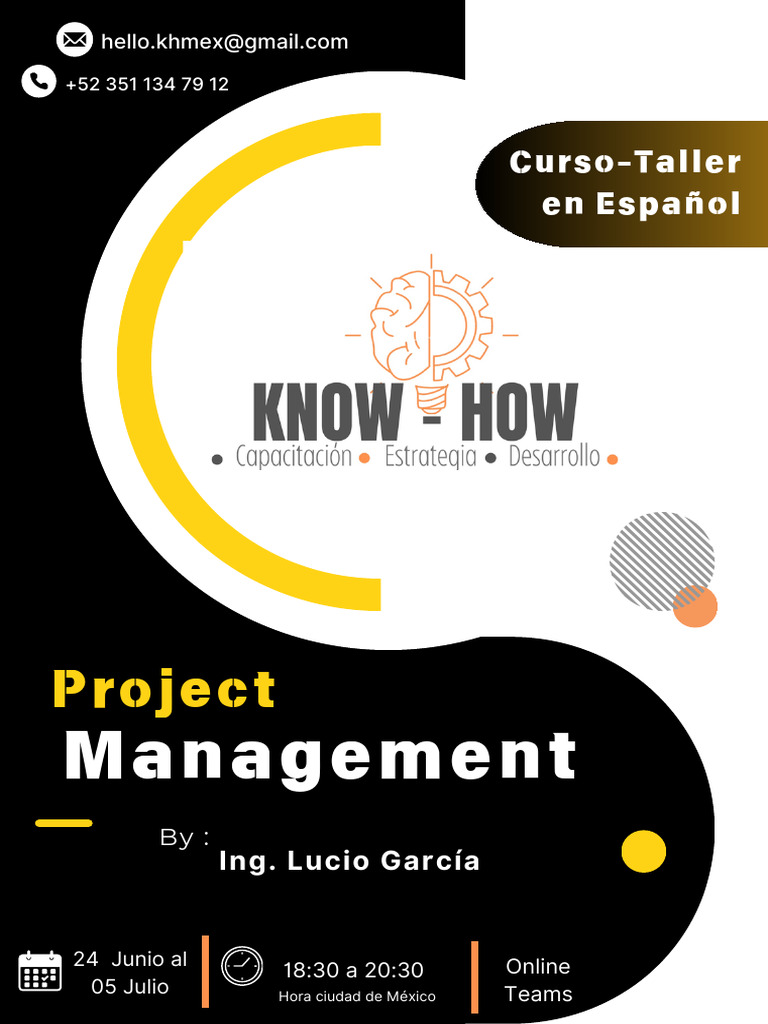 Curso Project Management | PDF | Gestión de proyectos | Planificación