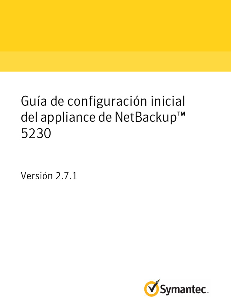 NetBackup 5230 Appliance Initial Configuration Guide | Descargar gratis PDF | Yo Pv6 | Dirección IP