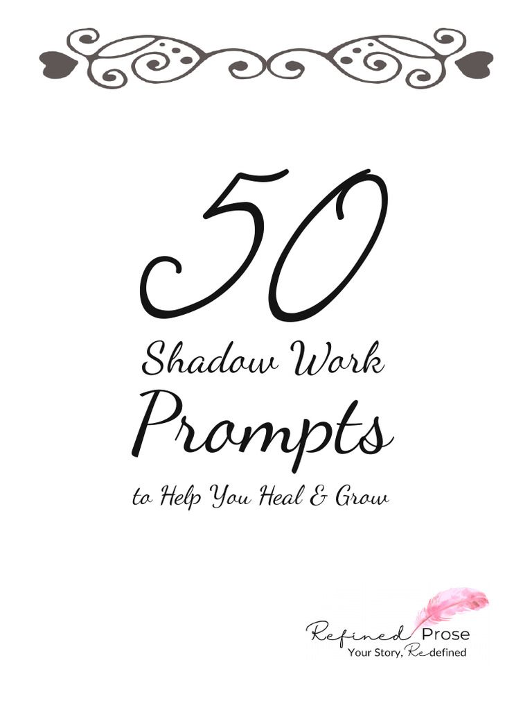Shadow Work Journal Prompts Illustrated PDF | PDF | Jealousy | Social ...