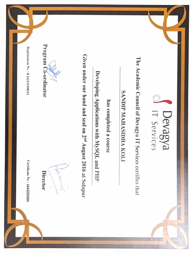 Devagya PHP Mysql | PDF