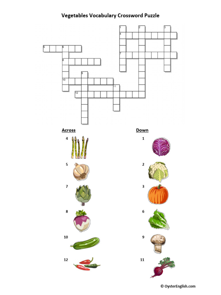 vegetables-puzzles-oyster-english | Download Free PDF | Puzzles | Games ...