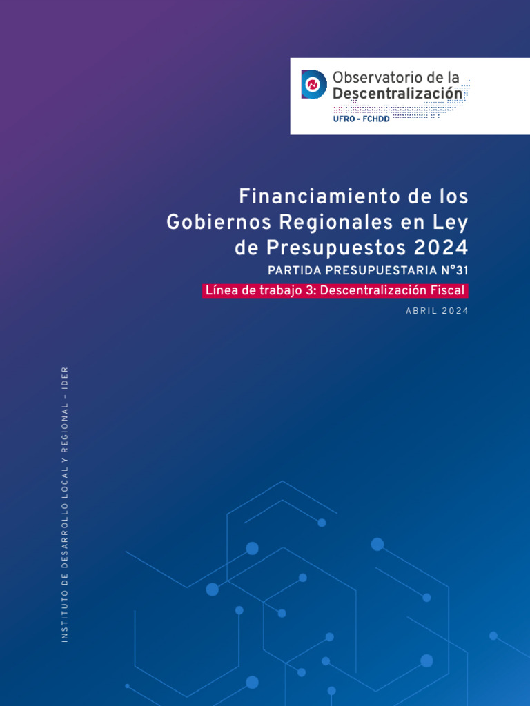 Informe-Monitoreo-presupuesto-Gore 2020-2024 | PDF | Presupuesto | Presupuesto del gobierno