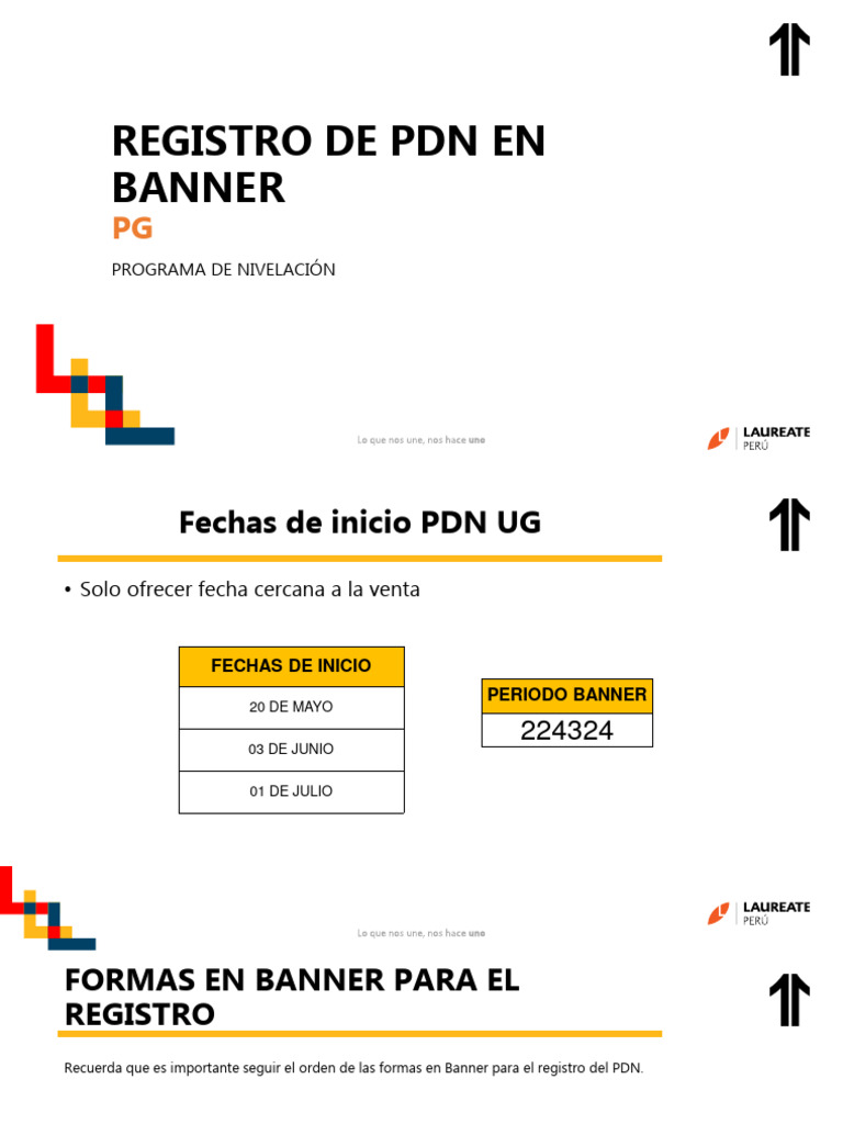 Paso A Paso Inscripción PDN en Banner | PDF