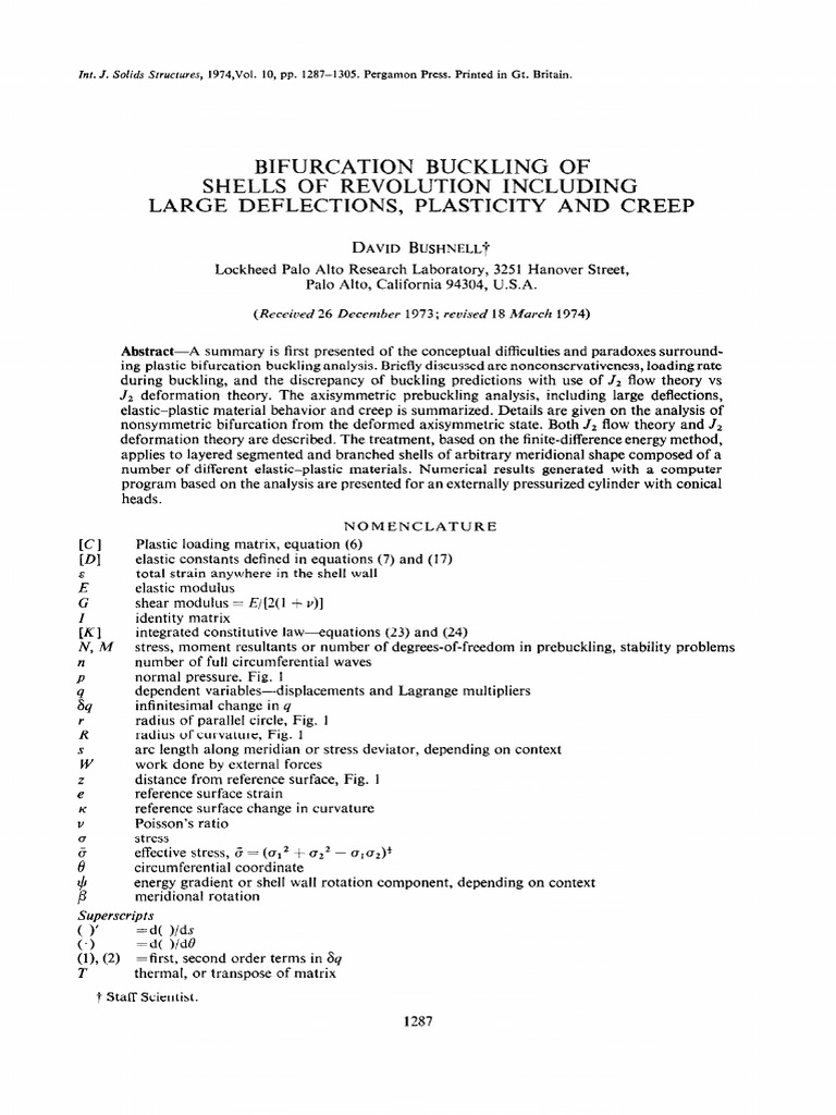 1974 Basic | PDF | Buckling | Deformation (Engineering)