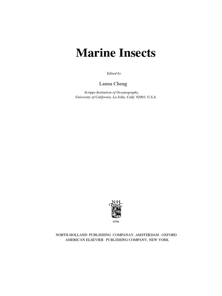 Insectos Marinos Lana Cheng 19731 | PDF | Insects | Tide