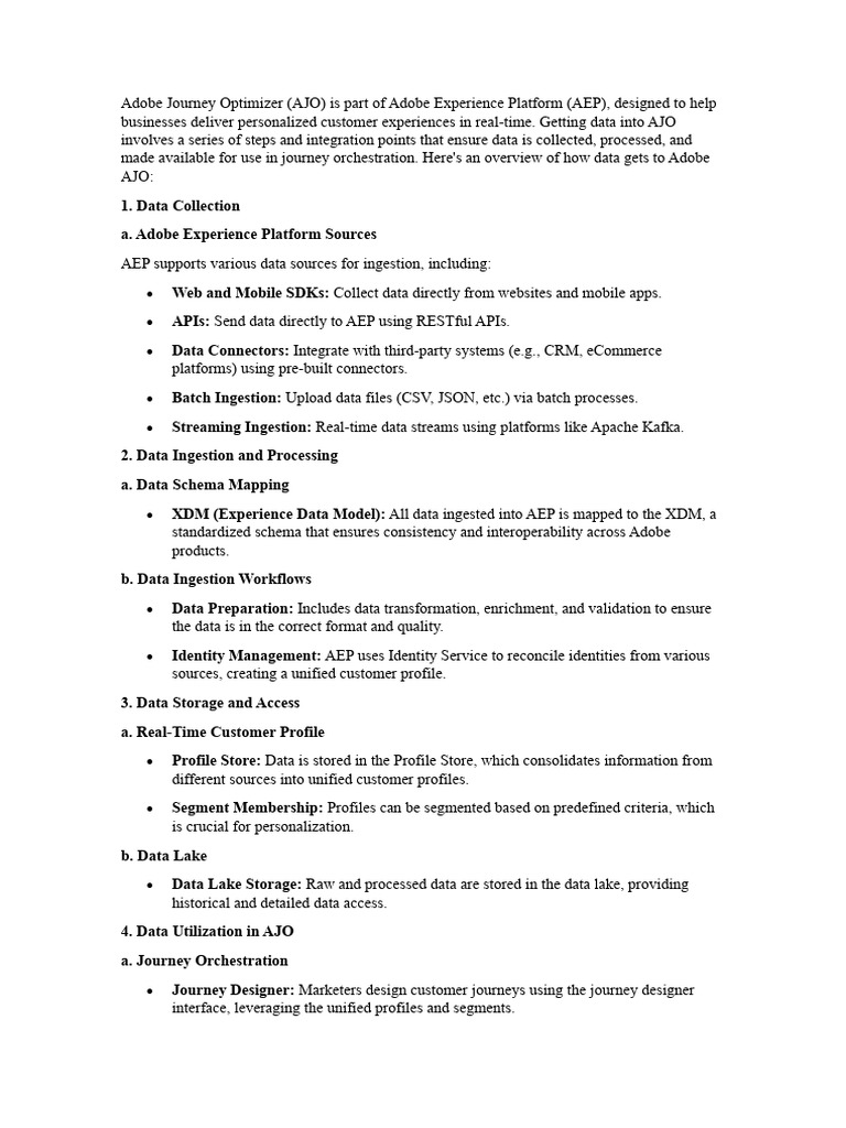 How Data Gets To Adobe AJO | PDF | Information Science | Data Management