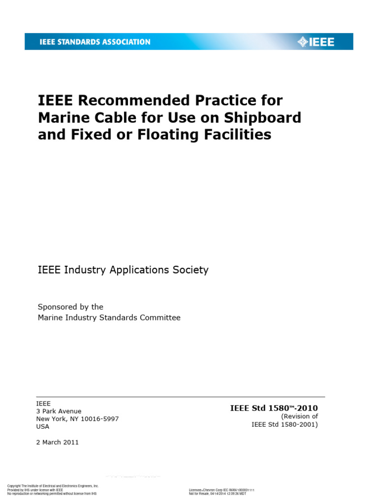 IEEE Std. 1580 | PDF | Electrical Conductor | Insulator (Electricity)