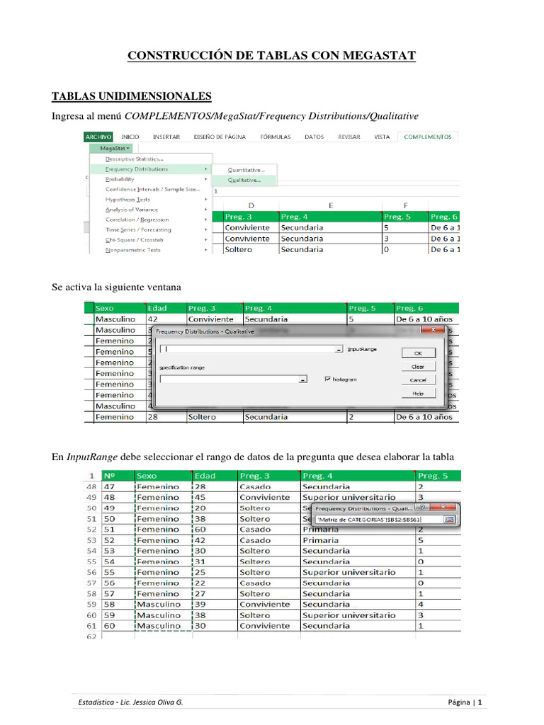 Guia para Elaborar Tablas | PDF | Estadísticas | Informática