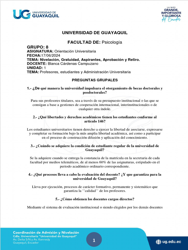 Tarea U1-Clase 2-S2 | PDF | Universidad | Maestros