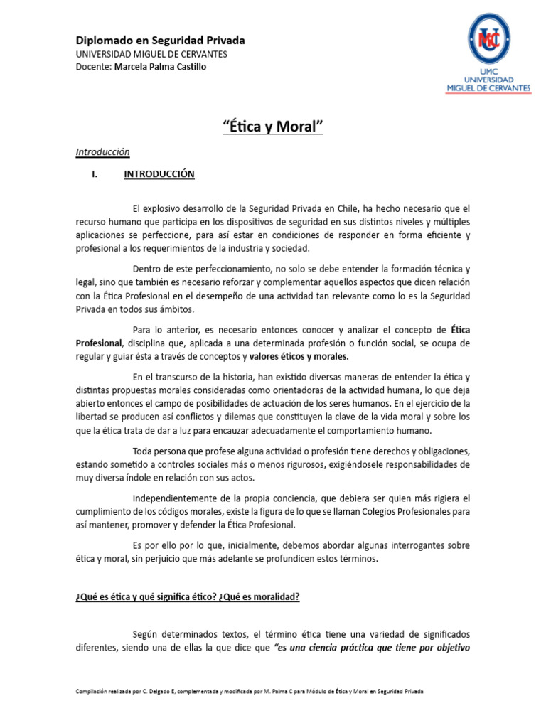 “Ética y Moral” 1 | PDF | Moralidad | Virtud