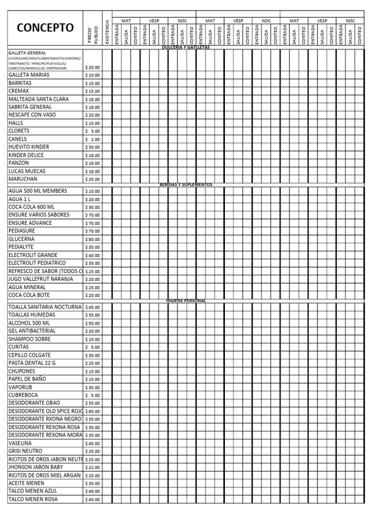 MISCELANEA | PDF | Productos de higiene personal | Artículos de tocador